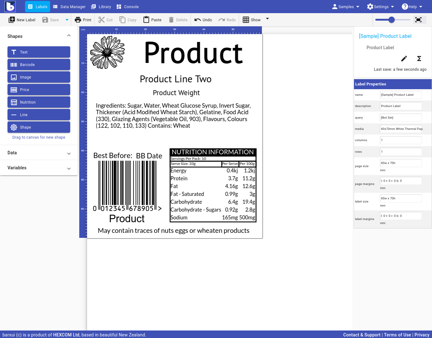 Label Designer - barxui